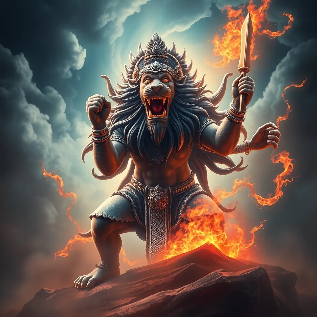 Narasimha: The Lion-Man and the Triumph Over Evil - Hindu Mythology