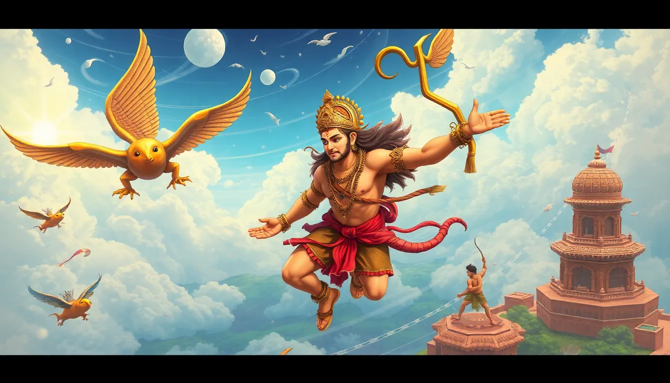 Hanuman's Adventures in the Sky: Tales of Flight - Hindu Mythology